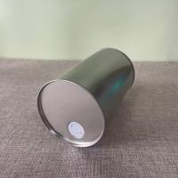 China 200g Food Grade Coffee Bean Tin Box Airtight Coffee Tea Tins Canister Degassing Seal Round Metal Coffee Cans for sale