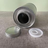 China 200g Food Grade Coffee Bean Tin Box Airtight Coffee Tea Tins Canister Degassing Seal Round Metal Coffee Cans for sale