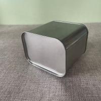 China 100-150g L95*W70*H83mm Rectangle Coffee Bean Tin Cans Metal Square Tinplate for sale
