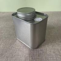 China 100-150g Rectangle Coffee Bean Powder Tin Cans Metal Square Tinplate Food Can for sale