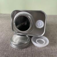 China 100-150g Rectangle Coffee Bean Powder Tin Cans Metal Square Tinplate Food Can for sale