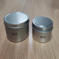 China 4oz 8oz Candle Tin Cans Tinplate Jar Metal Containers Round Box for Chemical Craft for sale