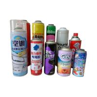 China Round Tinplate Aerosol Spray Tin Cans for Industrial Chemical Pressure Resistant Seamless Packaging Container for sale