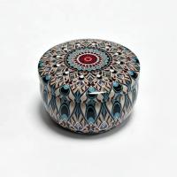 China Round Flower Tin Jar Tinplate Metal Tin Cans Tin Box Container Diameter 61 * Height 40mm for Food Candy Craft Candle for sale