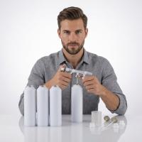 China Fashion Accessories Industrial Versatile Aluminum Bottle Aerosol Can for sale