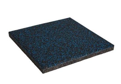 China LKT 500x500x40mm Gym Rubber Floor Tiles - Interlocking Shock Absorption Flooring with SGS/CE Certification for sale