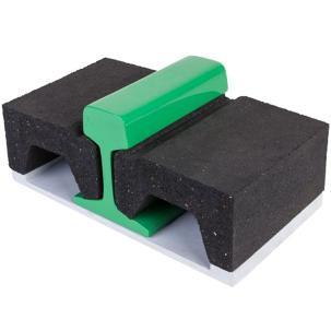China Black Grooved Rubber Rail Pads 45mm/66mm Thickness for Railway Track Installation - REACH, CE Certified for sale