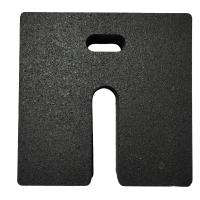 China 20 lbs Recycled Rubber Base Weight 457×457×45mm for Pipe and Drape Systems - Anti-Slip, REACH & CE Certified for sale