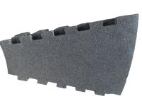 China LKT Solid Rubber Gym Mat 1000×600mm with 15-30mm Thickness Options - Anti-slip EPDM Surface for sale