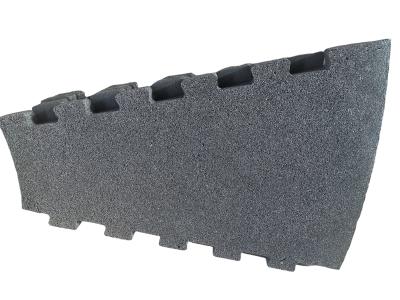 China LKT Solid Rubber Gym Mat 1000×600mm with 15-30mm Thickness Options - Anti-slip EPDM Surface for sale