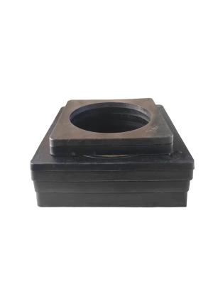 China LKT Black Traffic Cone Rubber Base Weight 370×370×18mm 1.5g/cm³ Density for Event & Construction Stability for sale