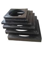 China 5kg Rubber Cone Weight 45mm Thick for Traffic Cones | 370×370mm Base Stabilizer for sale