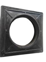 China 370x370x27mm Rubber Traffic Cone Base Weight - Anti-Slip Delineator Stabilizer with REACH/CE Certification for sale