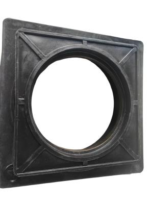 China 370x370x27mm Rubber Traffic Cone Base Weight - Anti-Slip Delineator Stabilizer with REACH/CE Certification for sale