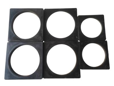 China 1kg Rubber Base Weight 280x280x18mm for Traffic Cones & Pipe Drape Systems | Anti-Slip Design for sale