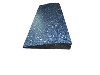 China Barrier Free Rubber Ramp Edge 500×100mm × 50mm Thick - Anti-Slip Wheelchair Access Transition Mat for sale