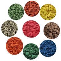 China Custom EPDM Rubber Granules 1-4mm & 3-5mm for Playground Surfaces with 1.3-1.8 g/cm³ Density for sale