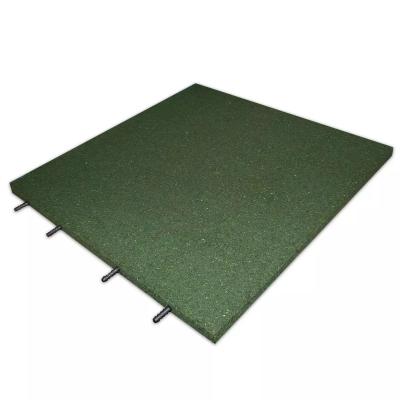 China LKT Anti-Slip Interlocking Sports Floor Tiles 500x500mm EPDM SBR Rubber 15-50mm Thickness for sale
