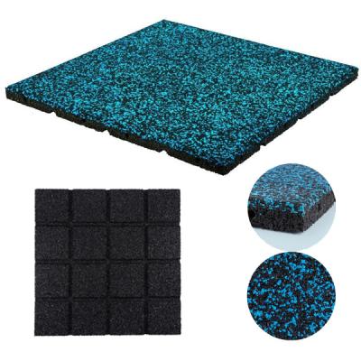 China Customized Rubber Wall Panels 15-50mm Thickness Soundproofing Sheets for Gym Flooring | 500×500mm to 1000×1000mm Sizes for sale