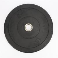 China 51mm Rubber Dumbbell Plates 15kg Black Bumper Weight Plates with Custom Logo Options for sale