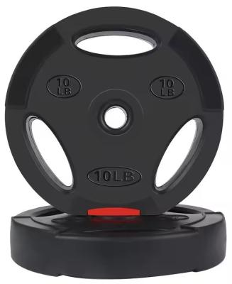 China Customized Cast Iron Rubber Bumper Weight Plates 51mm Inner Diameter 10-55lb Range for Home Gym Equipment for sale