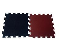 China Puzzle Edge Rubber Interlocking Floor Tiles 15-50mm Thickness, 500x500mm & 1000x1000mm Sizes for Gym Flooring for sale