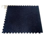 China 1000x1000mm Interlocking Rubber Gym Flooring Tiles - 15mm to 50mm Thickness, SGS/CE Certified for sale