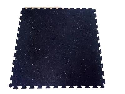 China LKT 1000mm×1000mm Interlocking Rubber Gym Flooring Tiles - 15-50mm Thickness, SGS/CE Certified for sale