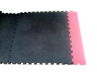 China Interlocking Rubber Mats 500x500mm 15-50mm Thick No Glue DIY Flooring for Gym for sale