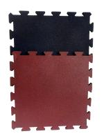 China 1m x 1m x 40mm Interlocking Rubber Gym Flooring Tiles - Anti-Slip & Shock Absorption | SGS/CE Certified for sale