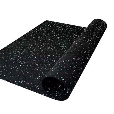 China EPDM Rubber Floor Rolls 1220x10mm 3-12mm Thick Waterproof Gym Mat with Anti-Slip Surface for sale