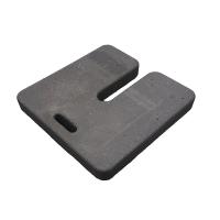 China 30 Lbs Recycled Rubber Base Weight 18x18x2.6 Inches for Pipe and Drape Systems - REACH, CE Certified for sale
