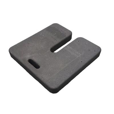 China 30 Lbs Recycled Rubber Base Weight 18x18x2.6 Inches for Pipe and Drape Systems - REACH, CE Certified for sale