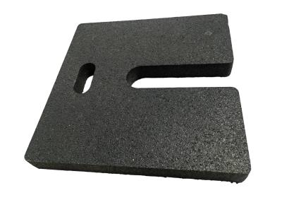 China 18x18x2 Inch Black Rubber Base Plate 450x450x50mm for Event Backdrops - 60-70 ShoreA Hardness Anti-Slip Weight for sale
