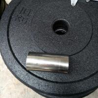 China 50mm Competition Bumper Weight Plates 10-55lb 5-25kg Custom Rubber Fitness Equipment for sale