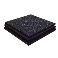 China LKT 400×400×25mm Interlocking Rubber Floor Tiles - 60-70 Shore A Hardness, 1.0g/cm³ Density for Gym & Fitness for sale