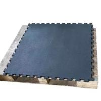 China 15mm 20mm Interlocking Rubber Gym Floor Mat EPDM SBR Protective Flooring Shock Absorption 500x500mm 1000x1000mm for sale