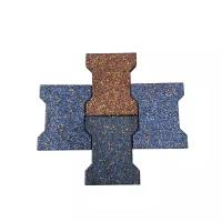 China LKT 35mm Dog Bone Rubber Tiles - Interlocking Horse Stall Mats & Gym Flooring with SGS/CE Certification for sale