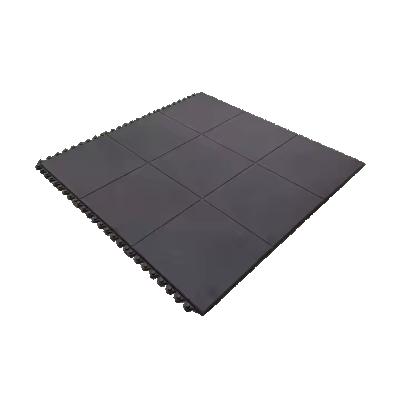 China 10mm Thickness EPDM Rubber Gym Flooring 60-70 ShoreA Hardness with B1 Fire Rating for sale