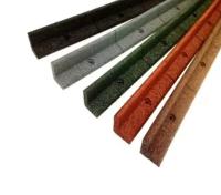 China Recycled Rubber Landscape Edging 1200x100mm Black -40°C to 100°C Temperature Range 60-70 ShoreA Hardness for sale