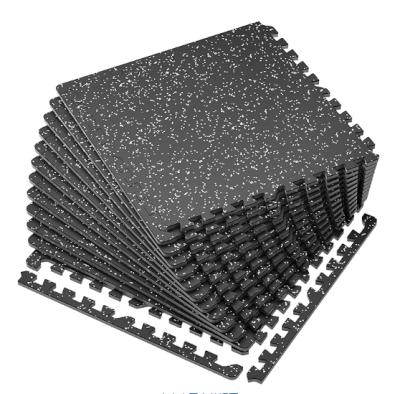 China Interlocking Rubber Gym Floor Tiles 1000x1000mm 15-50mm Thick EPDM SBR for sale