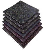 China EPDM Rubber Gym Flooring Tiles 500x500mm 1000x1000mm 15-50mm Thick SGS CE for sale