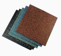 China EPDM Rubber Gym Flooring Tiles 500x500mm 1000x1000mm 15-50mm Thick SGS CE for sale