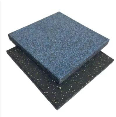 China Wholesale SBR Rubber Flooring Tiles 400x400mm EPDM Top Layer for Gym Playground Anti Slip 15-50mm Thickness for sale