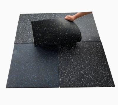 China EPDM SBR Rubber Granule Mat 500x500mm 1000x1000mm Shock Absorbing Playground Gym Flooring for sale