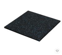 China EPDM Rubber Gym Flooring Tiles 500x500mm 15-50mm Thick Shock Absorbing Anti-Slip for sale