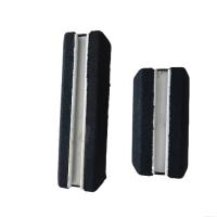 China Recycled Rubber Mounting Feet 400x180mm 60-70 ShoreA Hardness 1.5g/cm3 Density for HVAC Systems for sale