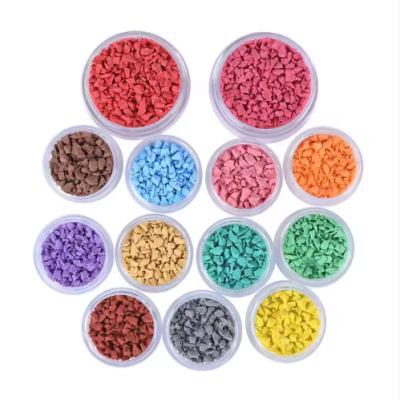 China Custom EPDM Rubber Pellets 1-5mm 60-70 ShoreA Hardness for Playground Surfaces for sale