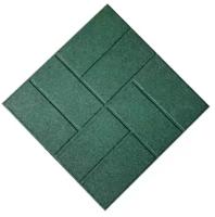China High-Density 60-70 ShoreA EPDM Rubber Flooring Tiles 500×500mm for Outdoor Playgrounds for sale