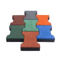 China Interlocking Horse Stall Mats 200x160mm 35mm Thick EPDM Rubber Flooring Eco Friendly Anti Slip for sale